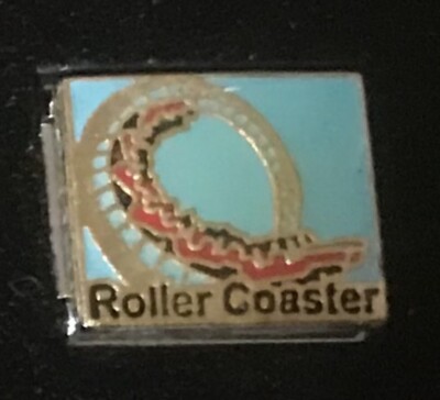 Roller Coaster Ride Italian Charm Enamel Link 9MM K16 | eBay