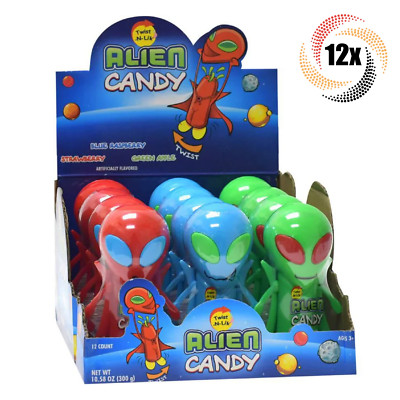 Full Box 12x Aliens Koko's Twist N Lik Assorted Flavor Alien Novelty ...