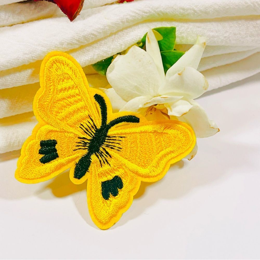 Yellow Butterfly Applique Yellow Butterfly Collection, Set Of 12