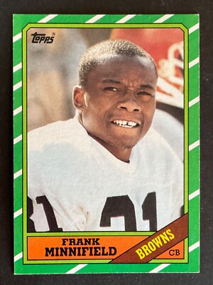 Frank Minnifield 1986 Topps Football Card #198 - Cleveland Browns ...