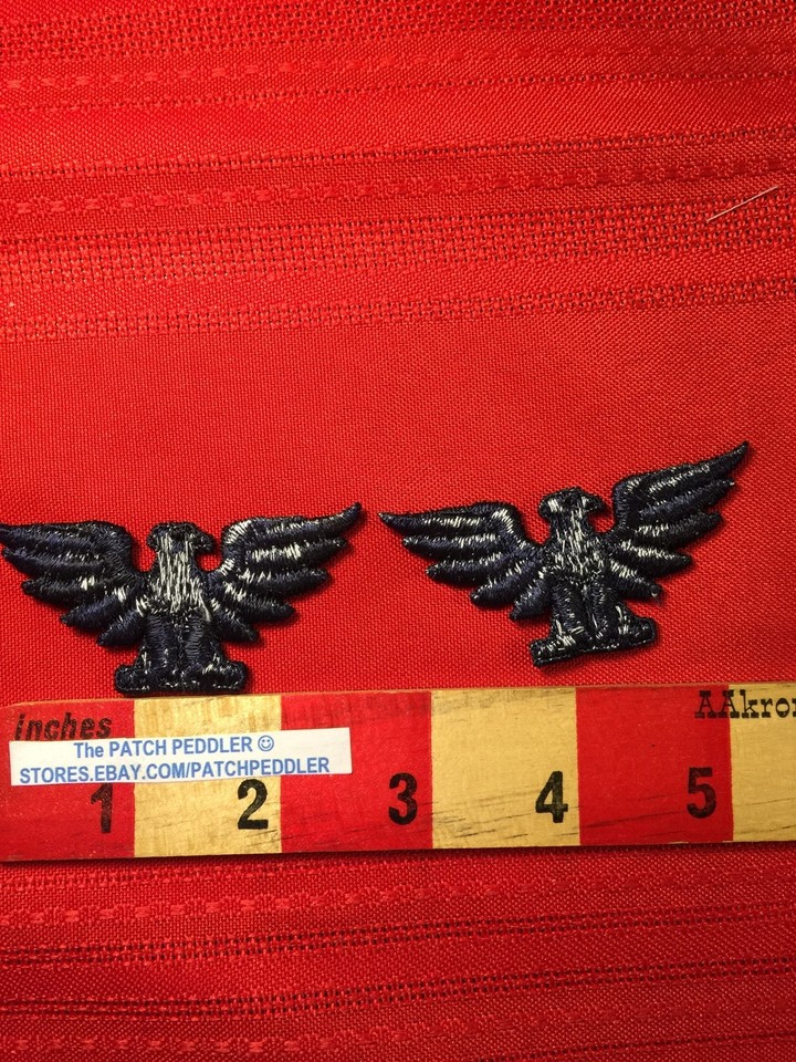 BLUE Eagle Patch Lot Of 2 ~ American Bald Eagle, Bird Emblem Of USA. 2 ...