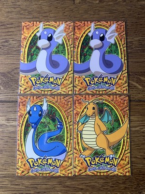 Topps Pokémon Blue Logo Dragonite Evolution Set 4 Card Lot | eBay