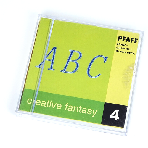 Pfaff Embroidery Card - Creative Fantasy #4 Monogram Alphabet - 7560 ...