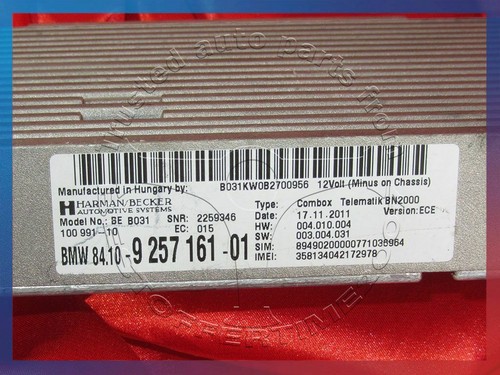 BMW E8x E9x E84 E70 E71 E89 1 3 X1 X5 X6 Z4 BLUETOOTH COMBOX TELEMATICS ...