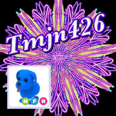 NEON Blue Dog -NFR- Fly/Ride READ DESCRIPTION | eBay