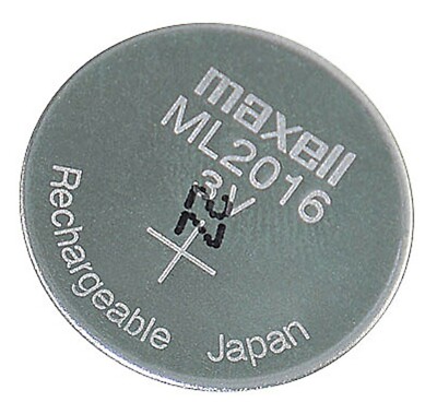 New MAXELL ML2016 Rechargeable 2016 3V CMOS RTC Battery for Camera ...