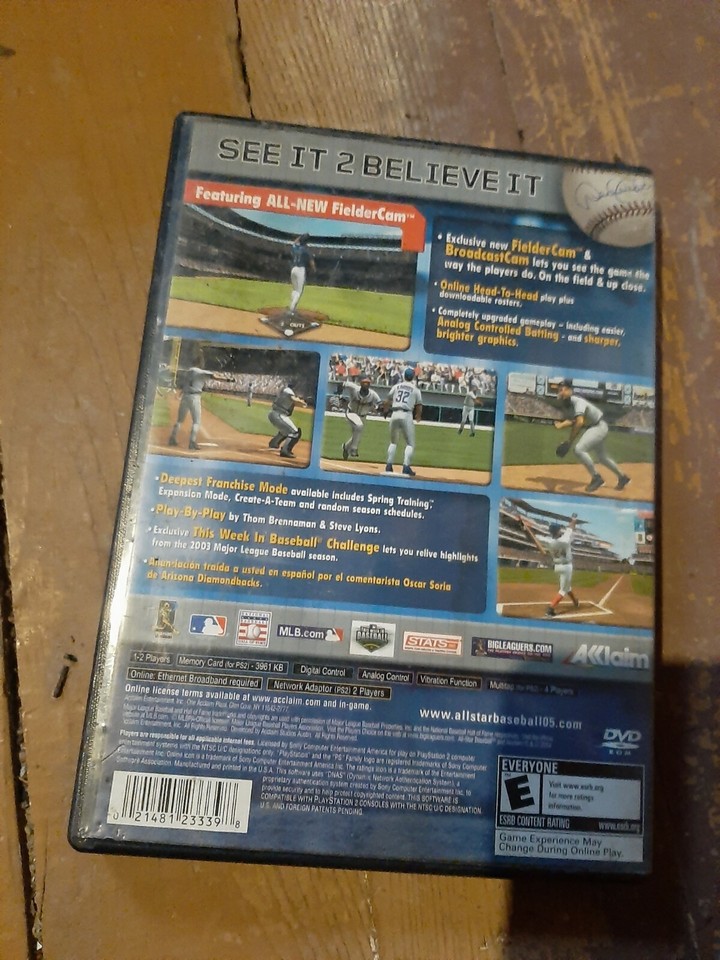 All-Star Baseball 2005 (Sony PlayStation 2, 2004) 21481233398| eBay