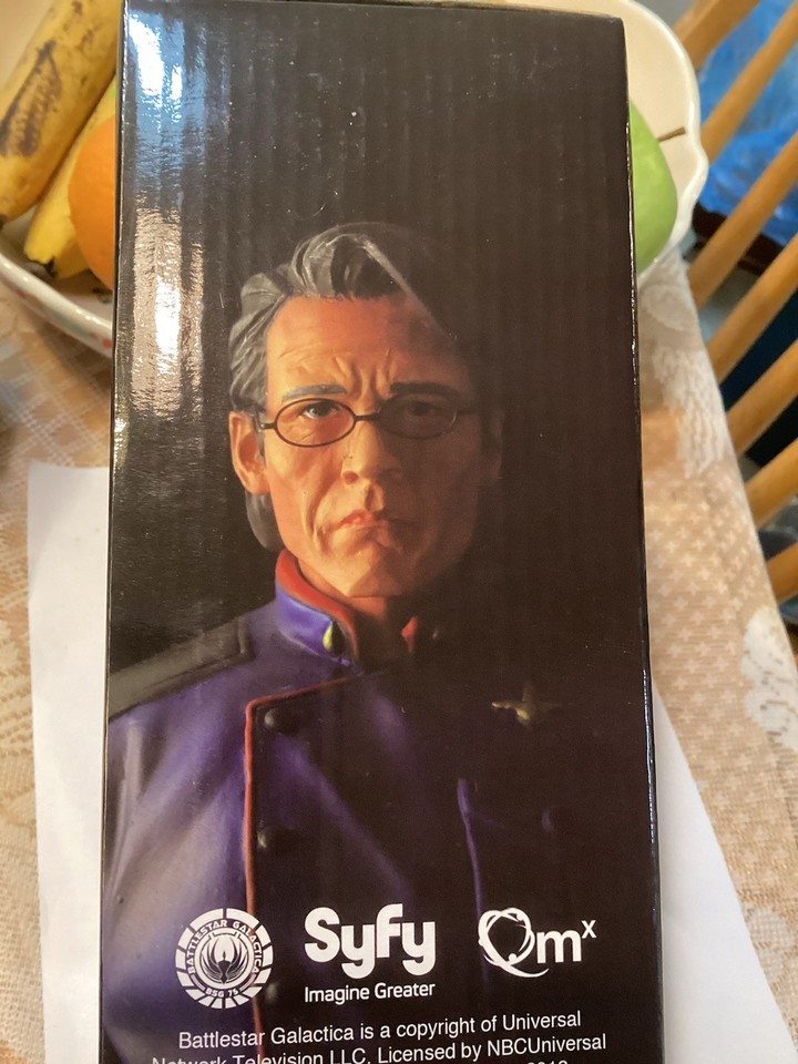 Battlestar Galactica Admiral Adama QMX Statue New | eBay