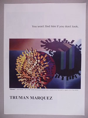 Truman Marquez Art Gallery Exhibit PRINT AD - 2002 | eBay
