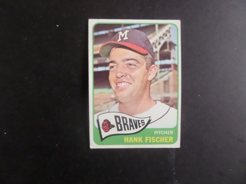 1965 TOPPS HANK FISCHER BRAVES BASEBALL CARD #585 HI EX #65H2 | eBay