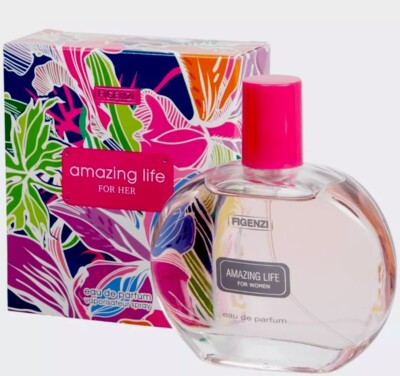 PARFUM-AMAZING LIFE FOR HER-BY FIGENZI-EAU DE PARFUM 100 ML FEMME-SPRAY ...