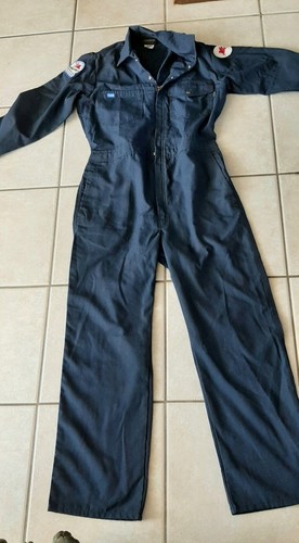NWOT Vtg Mobil Gas Oil Coveralls Crew Mechanic Work Utility PatchesZip ...