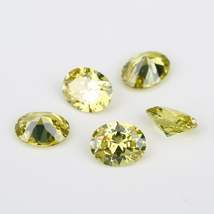 50pcs 3x5~13x18mm White ,Yellow 10 colors Oval cz stone cubic zirconia ...