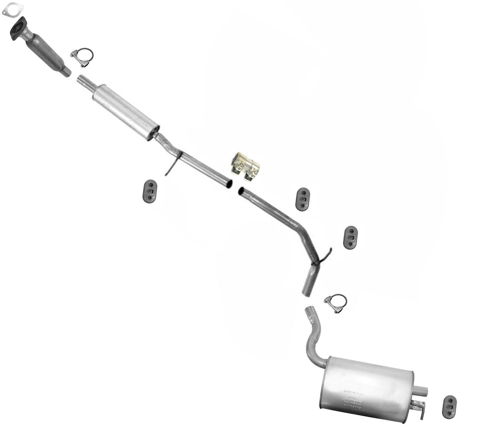 Exhaust System Resonator Muffler Pipe Fits 10-12 Ford Flex 3.5 Natural ...