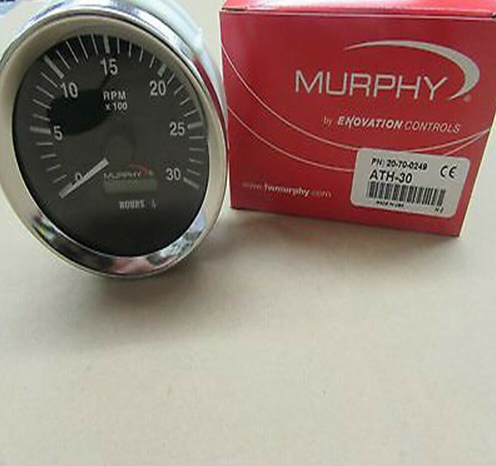 MURPHY ATH-30 20700249 HOUR METER 3,000 RPM TACHOMETER | eBay