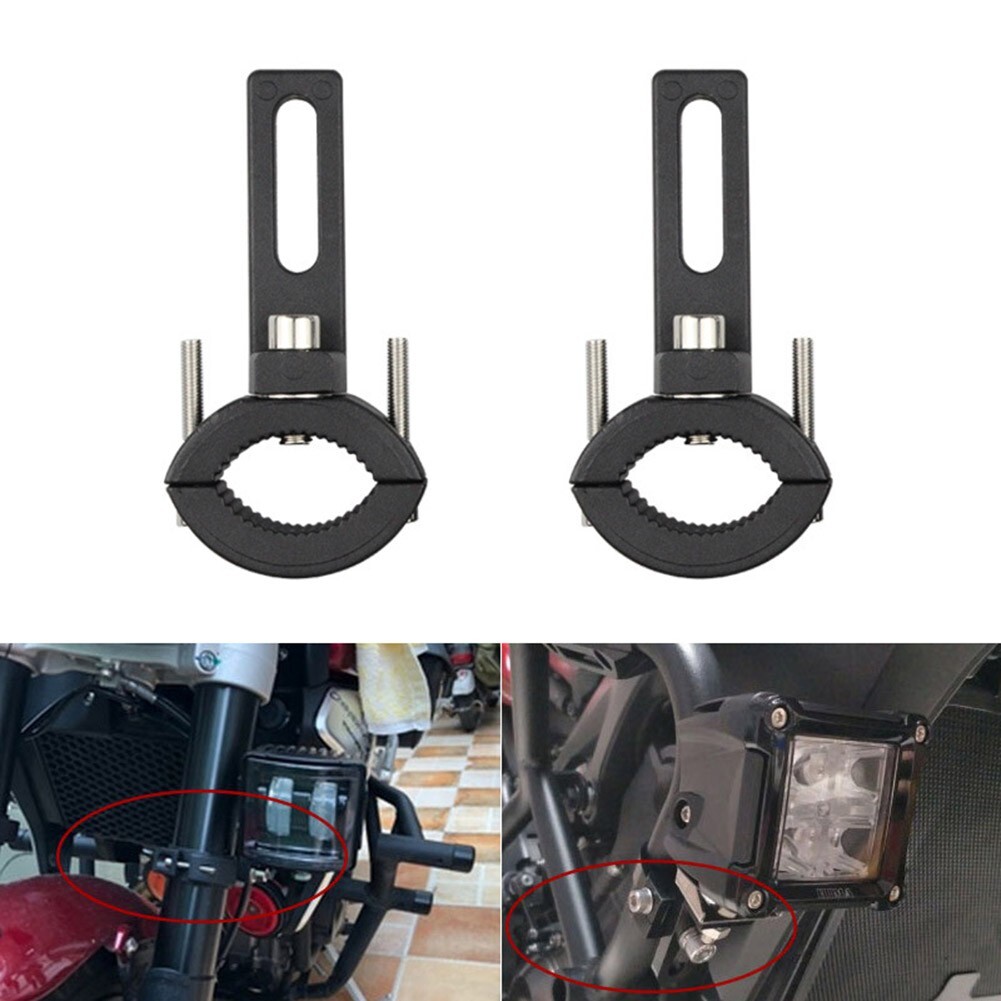 Easy Install Motorcycle Spot Light Bracket Fork Mount Holder Direct ...