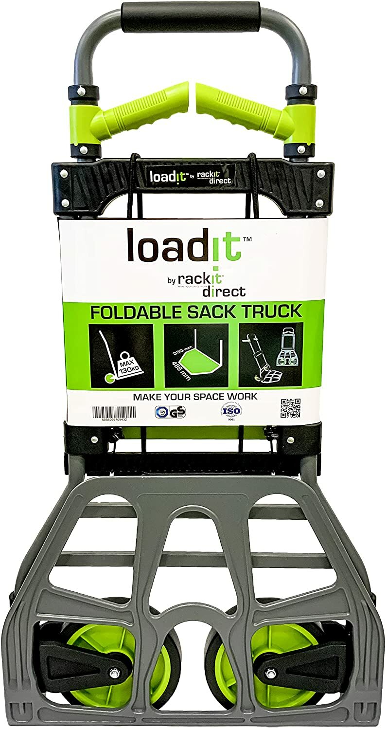 LoadIt 150KG Heavy Duty Aluminium Folding Sack Truck, Garden Trolley ...