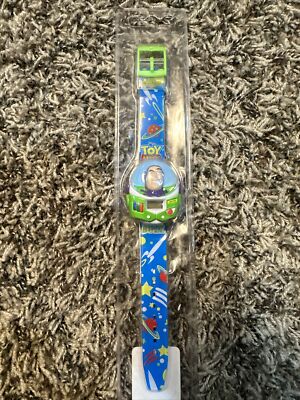 DISNEY-PIXAR Buzz Lightyear Digital Watch w/Plastic Band Factory Sealed ...