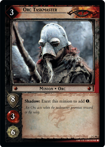 LOTR: Orc Taskmaster [Ungraded] Mines of Moria Lord of the Rings TCG ...