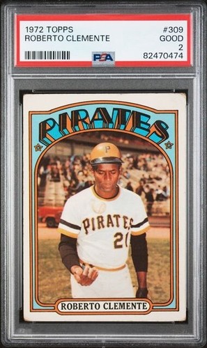 ROBERTO CLEMENTE 1972 Topps #309 PSA 2 GOOD | eBay