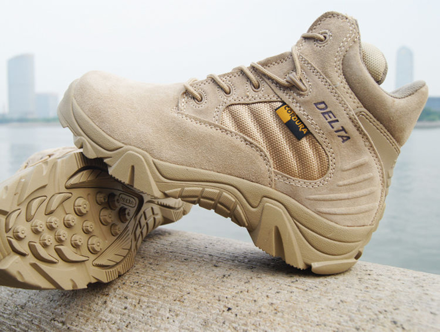 Men Desert Delta Force Military Boots Tactical Airsoft Hunting Outdoor ...