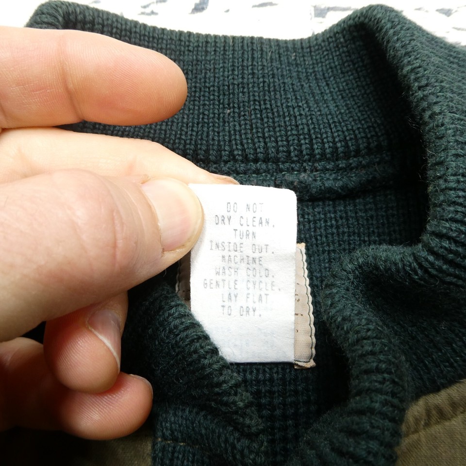 Vintage Filson Henley Guide Sweater Mens M Green Wool Wax Shoulders ...