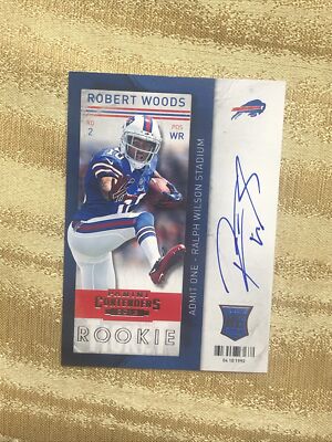 2013 Contenders Robert Woods Rookie Ticket On Card Auto Autograph ...