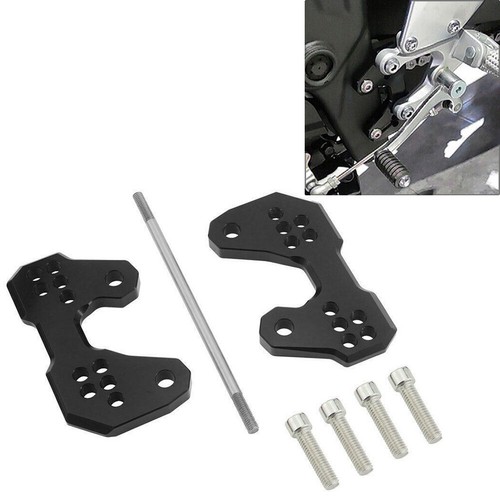2 Pcs Rearsets Mounting Plate Base Rear Set Bracket For Yamaha YZF R3 ...