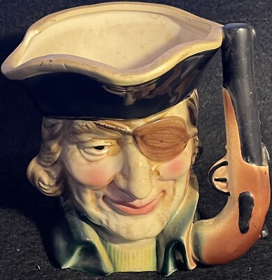 Toby Style Character Mug Pirate Teapot Jug Pitcher Occupied Japan 5.25 ...