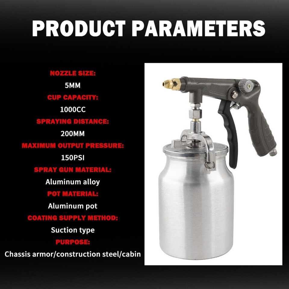 Undercoating Spray Gun with Wands for Auto Undercoating and Rust ...