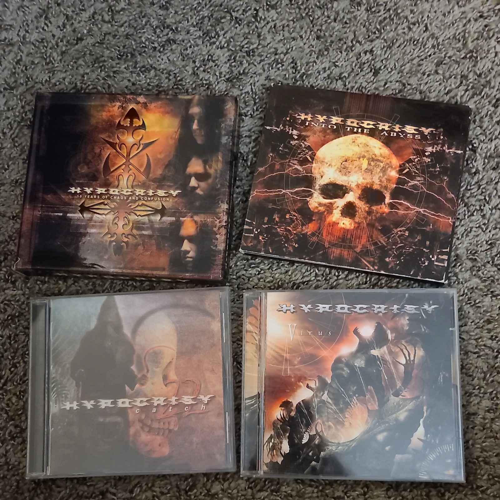 HYPOCRISY 5 CD Lot Into the Abyss 10 Years of Chaos and Confusion Virus ...