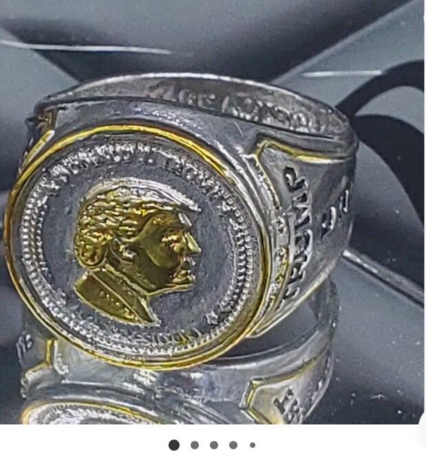 Donald Trump Ring, approximately a size 11..gold and silver color | eBay