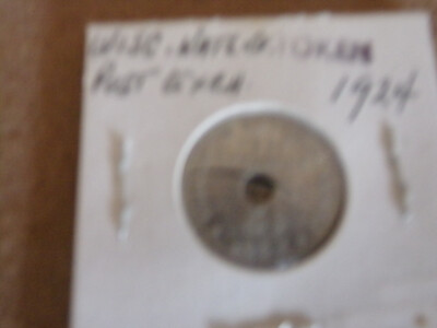 OLD WISCONSIN NATIONAL GUARD POST EXCHANGE 5 CENTS 1924 | eBay