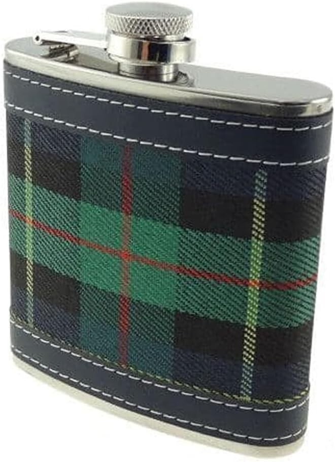 Glen Appin Stainless Steel Tartan Designed Whiskey Hip Flask Celtic ...