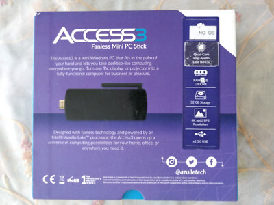 Mini PC Stick Azulle Access3 Fanless 3GB/32GB - Business & Home WiF ...