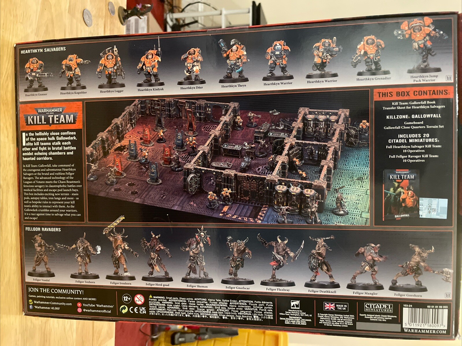 Games Workshop Warhammer 40K Kill Team Gallowfall Complete Army - 103 ...