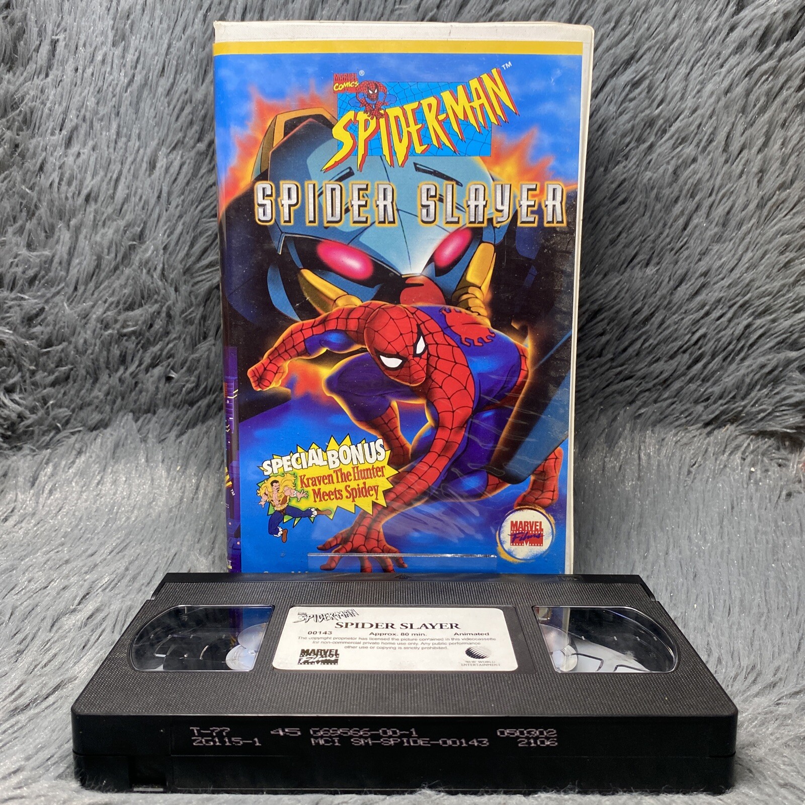 Spider-Man The Animated Series Spider Slayer VHS 1997 VCR Tape ...