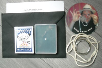 magic tricks card trick Envelope Prediction. Phoenix cards and Rings on ...