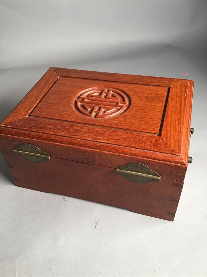 vintage i magnin Quality Hong Kong wood jewelry box | eBay