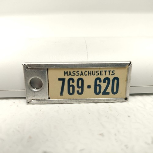 RARE VTG Disabled Veterans Mini License Plate Key Chain Ring ...