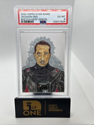 2023 Topps Star Wars - Sketch # 1/1 - PSA 6 - Jackson Ong / Moff Gideon ...