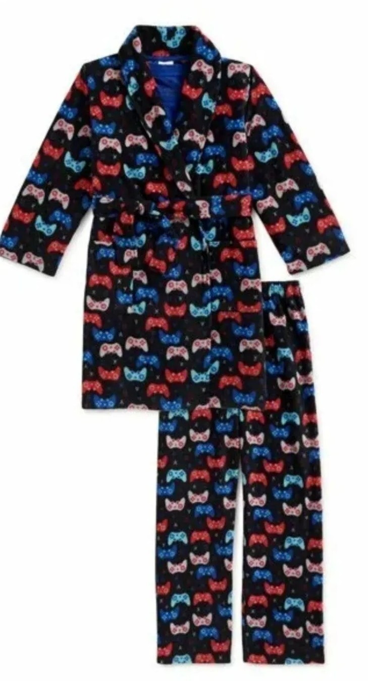 Championship Boys Video Game 3pc Robe & Pajama Set Size 6/7 Bran New ...