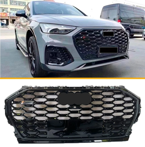 For Audi Q5 2021-2023 RSQ5 Style Gloss Black Front Grille Grill ...