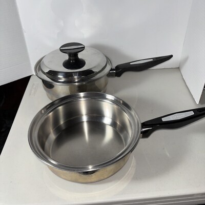 3pc. Carico Nutri-Tech Cookware T304SS 2 Qt Dbl. Boiler, w/Lid & 1 1/2 ...