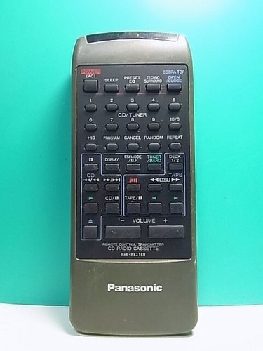 Panasonic RAK-RX316W Audio Remote Control for Bubble Boombox RX-DT707 ...
