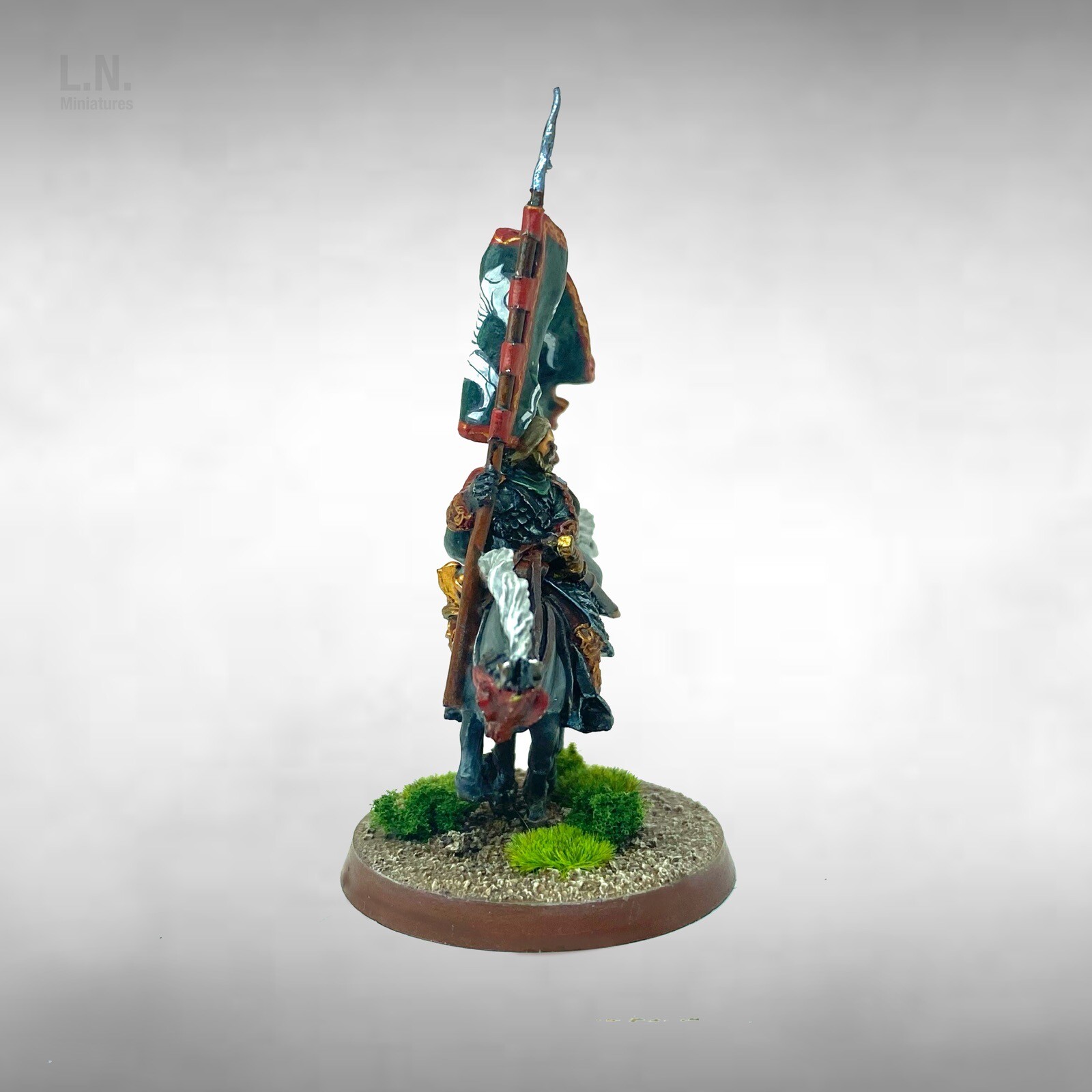 MOUNTED GAMLING BANNER BEARER X1 Metal Lord of the Rings LOTR Good ...