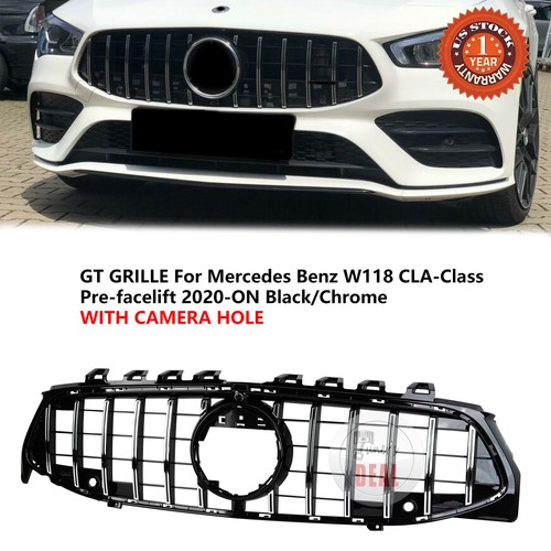Glossy Black GT R Front Grille Fits For CLA W118 C118 CLA35 2020-23 | eBay