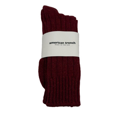 American Trench Wool Silk Boot Socks Rust Red Brown NEW | eBay