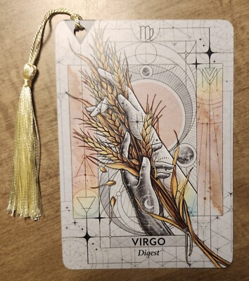 VIRGO Zodiac Bookmark Astrology Oracle Card Art Deck Gift Purified ...