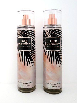 Bath and Body Works Coco Paradise Fine Fragrance Body Mist Spray 8 oz ...